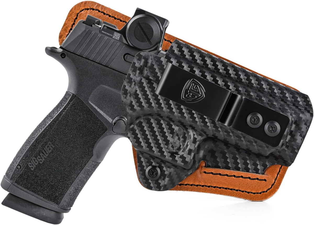 P365 X Macro Holster with Comfort Foam Pad, IWB Kydex and Leather Hybr ...